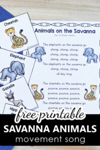 African Savanna Animals Song - Fantastic Fun & Learning