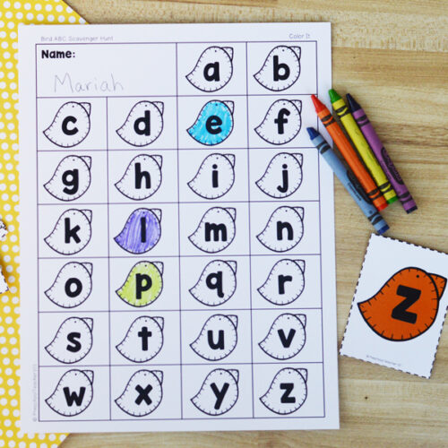 Bird ABC Scavenger Hunt - Fantastic Fun & Learning