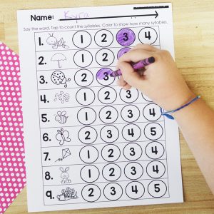 Spring Syllable Sort - Fantastic Fun & Learning